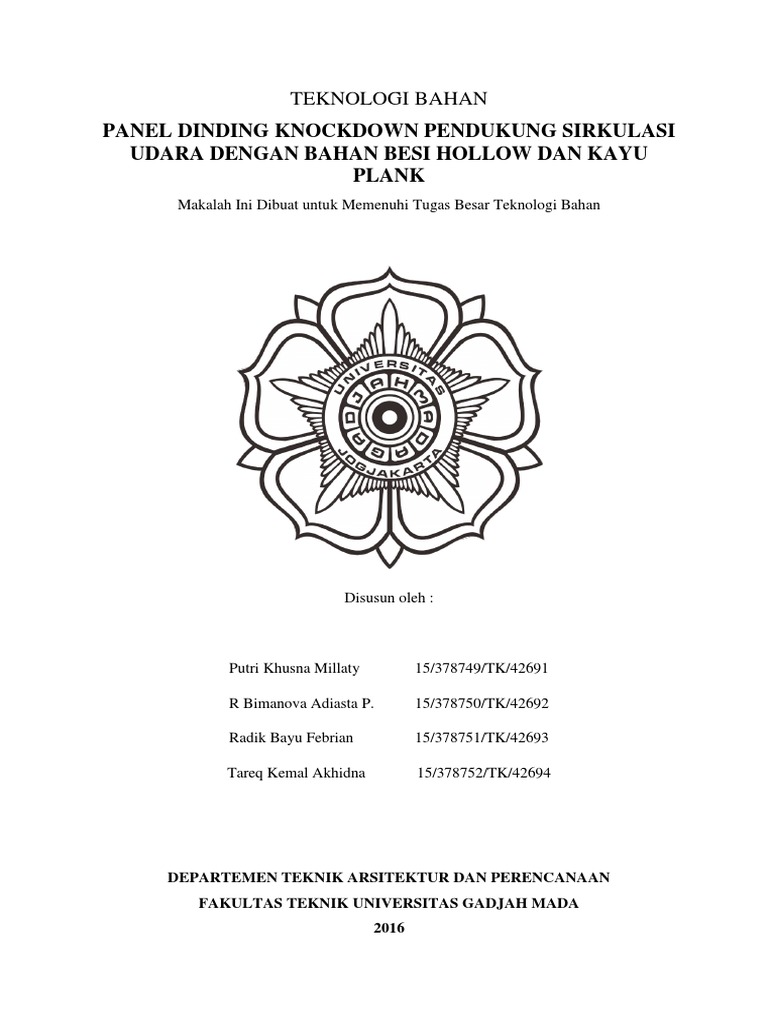 Proposal Tekban Dinding Partisi | PDF