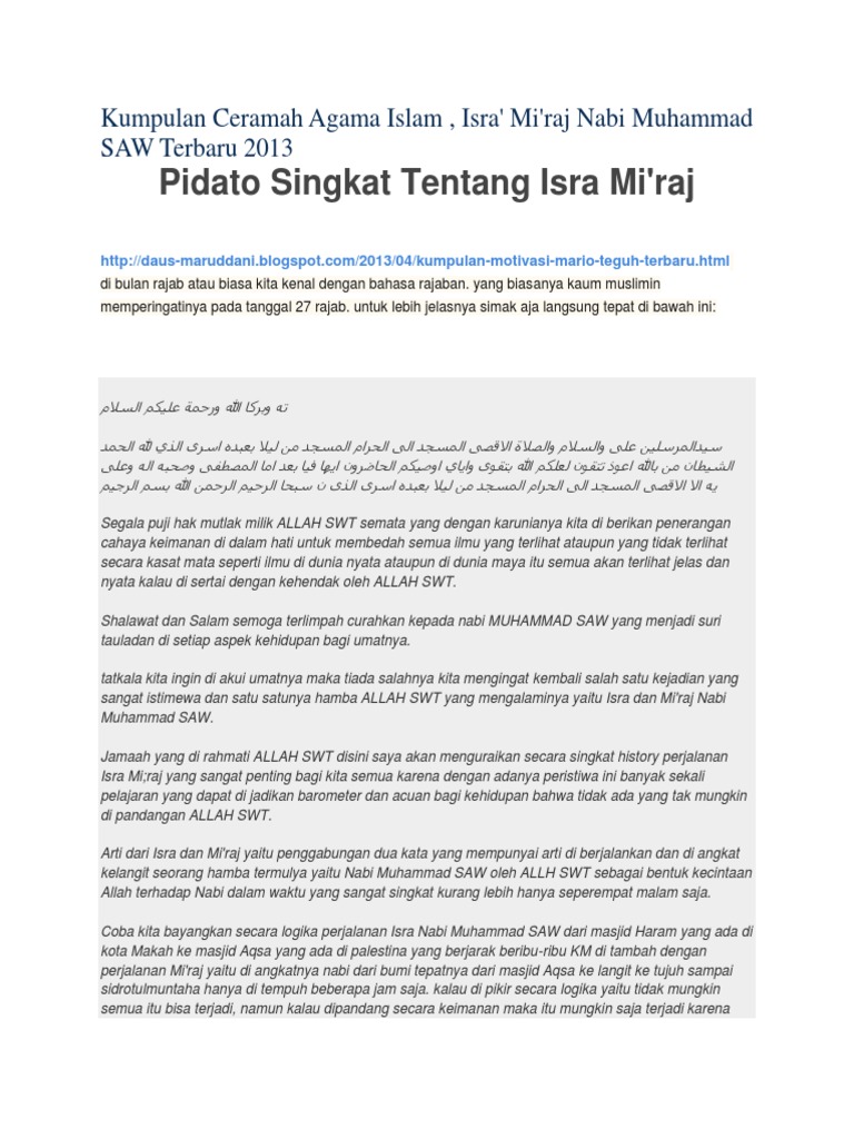 Kumpulan Ceramah Agama Islam | PDF