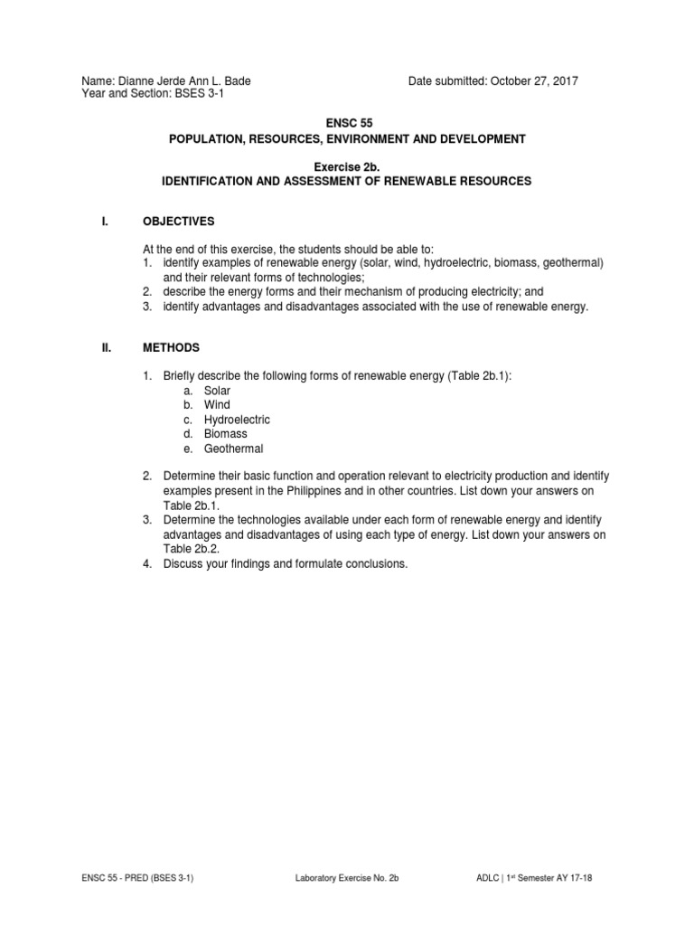 ENSC 55 - Exercise 2b PDF | PDF | Geothermal Energy | Renewable Energy
