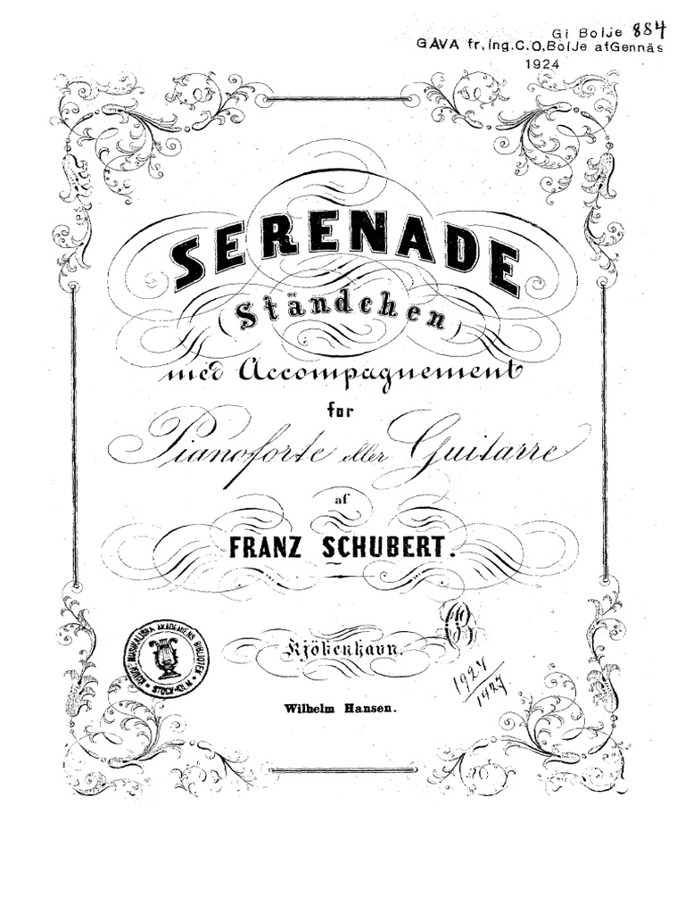 Ständchen (No.4), Voice and Guitar or Piano (F. Schubert) PDF | PDF