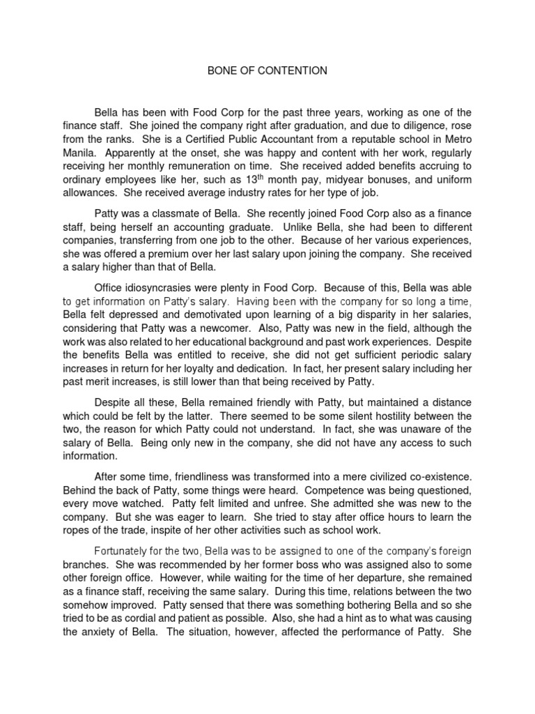 Bone of Contention | PDF | Salary | Business