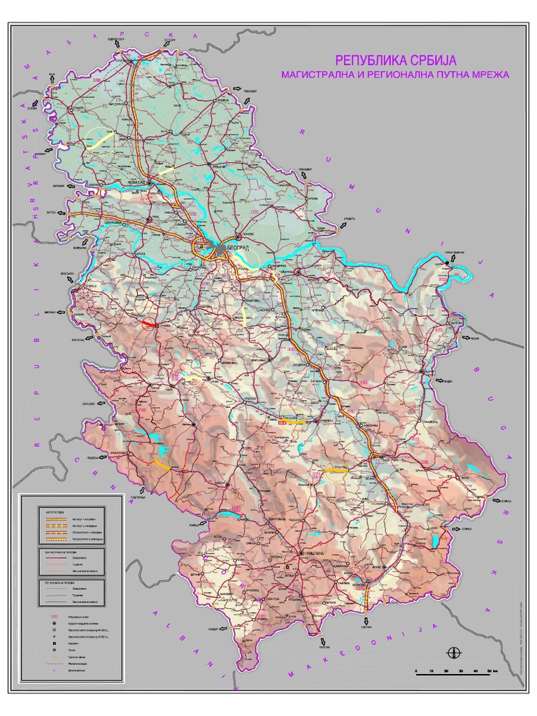 Republika Srbija, Magistralna I Regionalna Putna Mreza WB | PDF