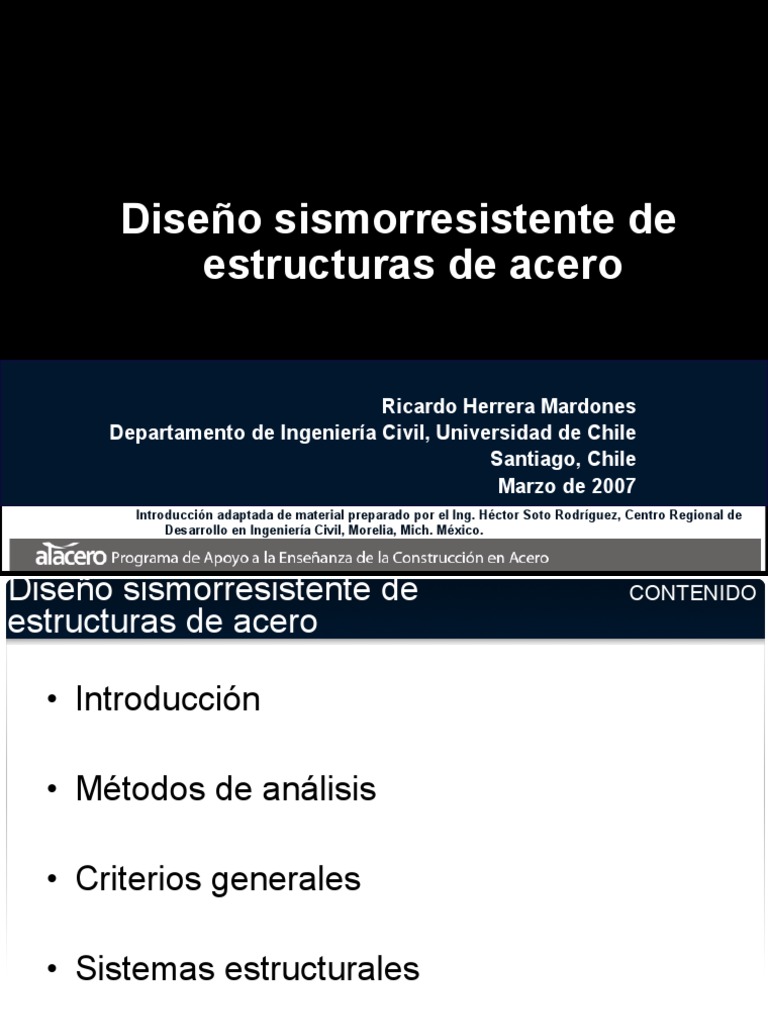 ALACERO-Diseño Sismoresistente de Estructuras de Acero | PDF | Temblores | Rigidez