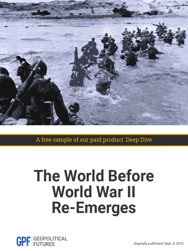 World Before World War II Re Emerges Welcome.01 | PDF | Soviet Union ...