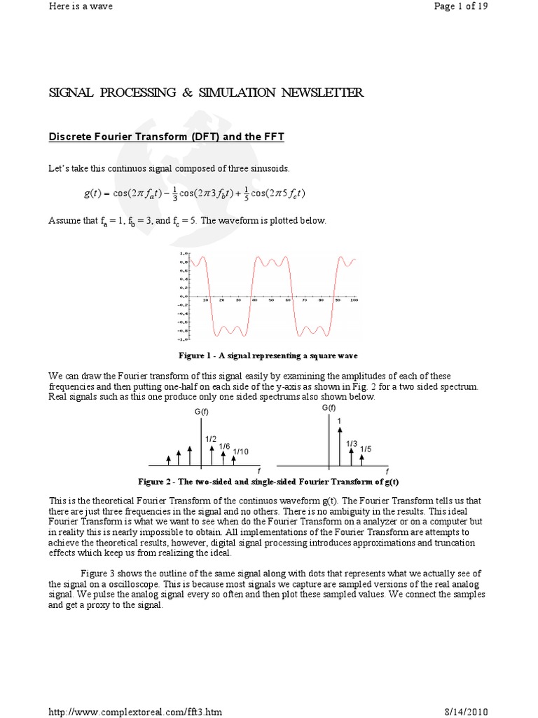 Fourier Tutorial3 | PDF | Discrete Fourier Transform | Spectral Density
