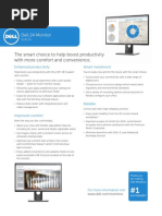 Dell 24 Monitor p2425 Datasheet | PDF | Computer Monitor | Recycling