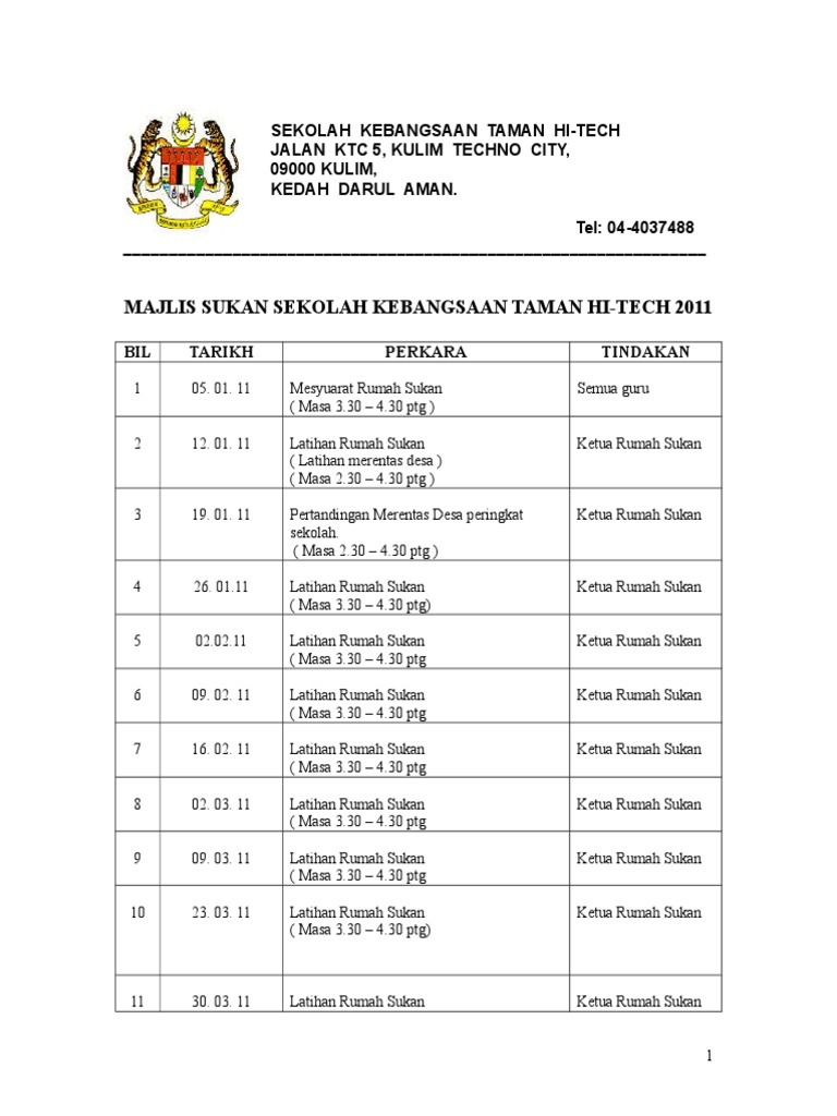 Takwim Ajk Sukan Borang Sukantara Pdf
