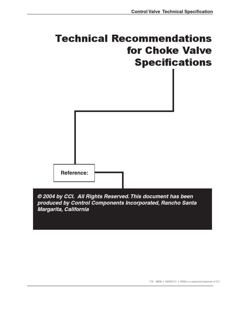 Technical Recommendations For Choke Valve Specifications | PDF | Valve ...