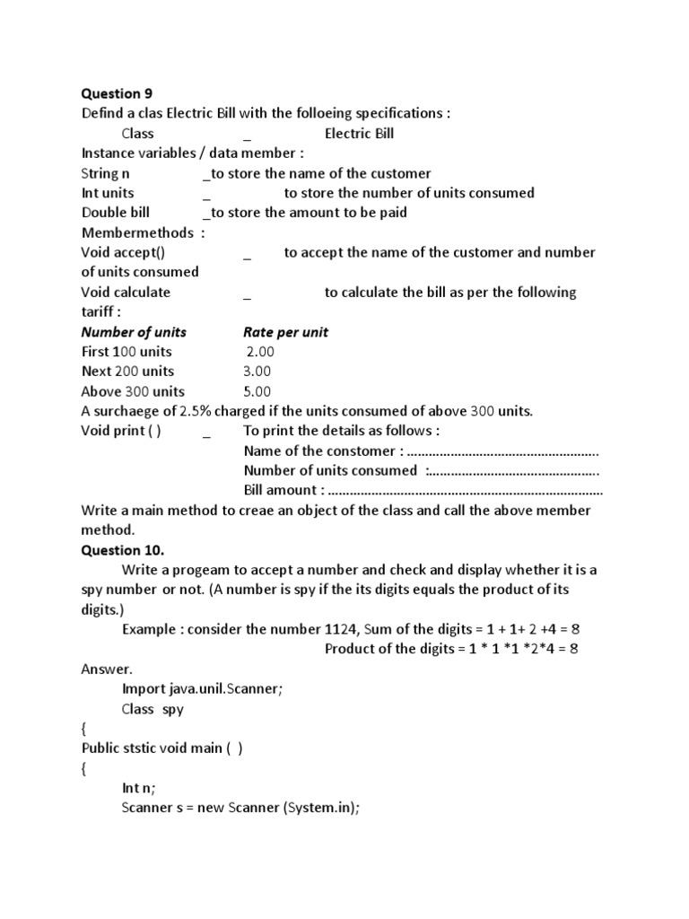 2018 Icse Pdf Parameter Computer Programming Method Computer