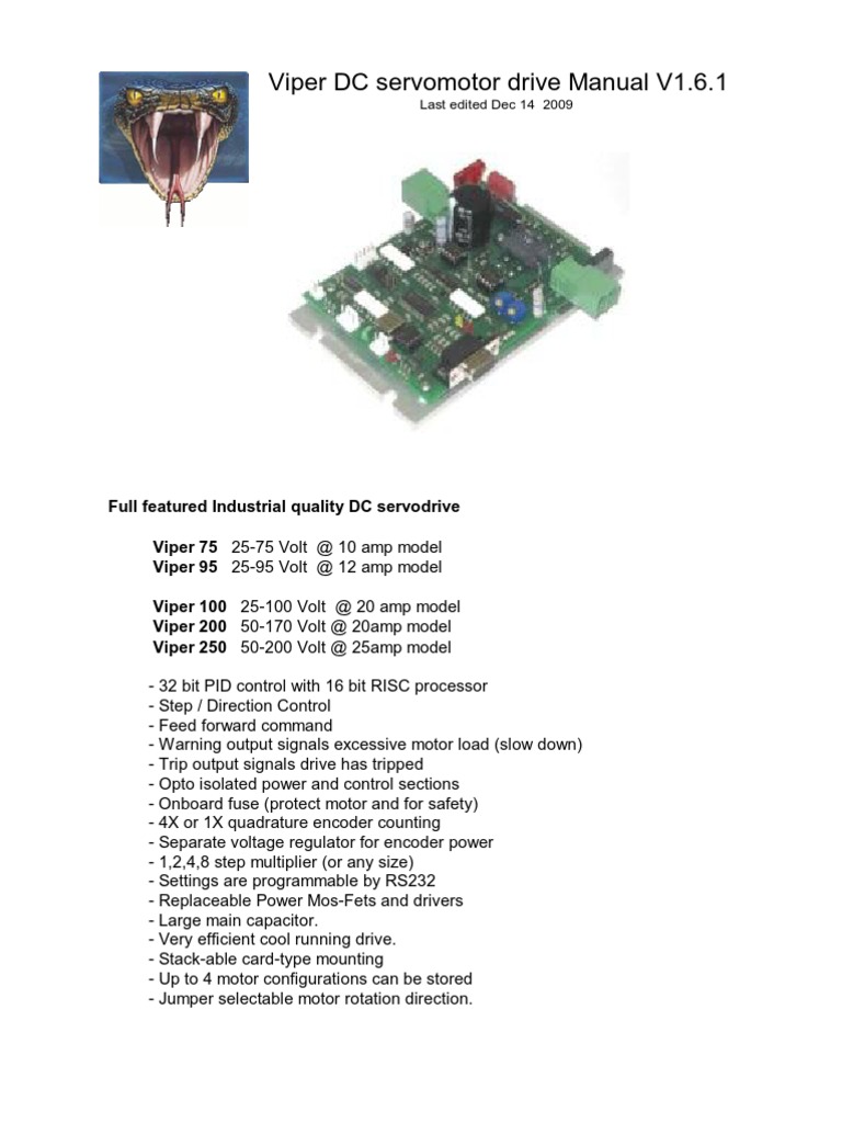 Viper Manual | Power Supply | Computer Engineering