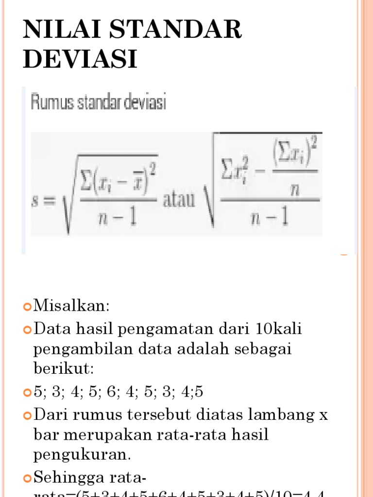 Standar Deviasi | PDF