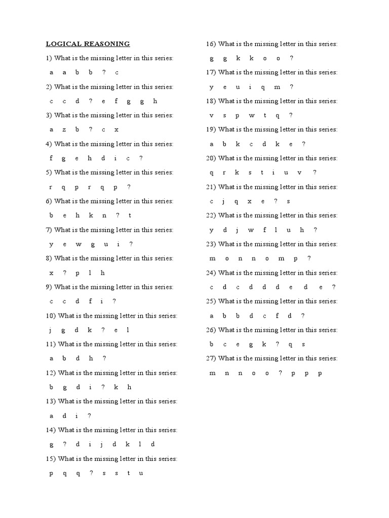 Logical Reasoning | PDF | Elementary Mathematics | Teaching Mathematics