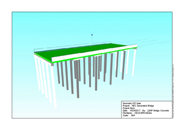 Geometry 3D View Project: Abc Generated Bridge Project Num: Date: 10/24 ...