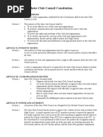 Club Constitution Template: (Date Adopted) | PDF