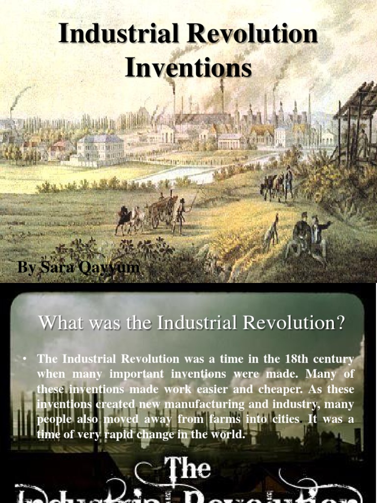 The Inventions of Industrial Revolution | PDF | Industrial Revolution ...