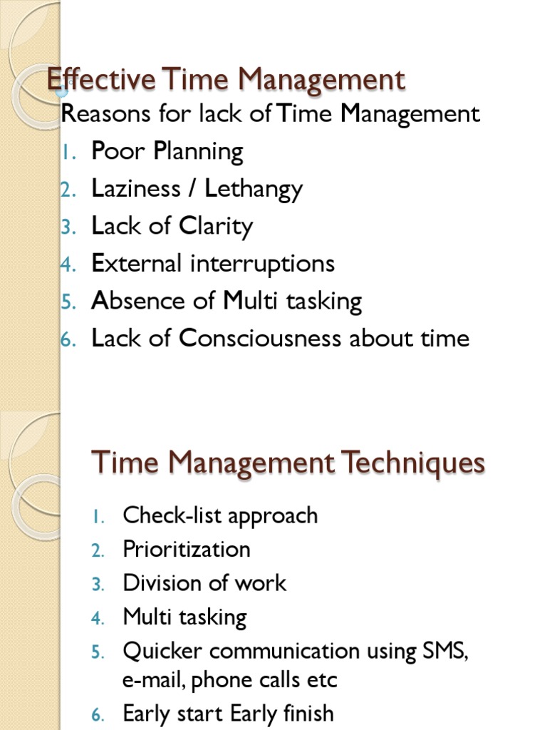 Time Management | PDF