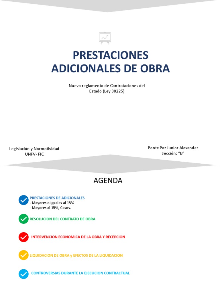 Adicionales de Obra | Presupuesto | Arbitraje