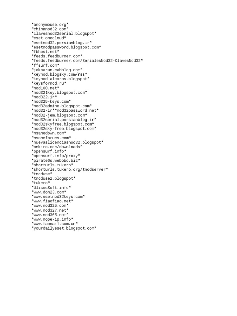 ESET NOD32 TNOD Resources and Links | PDF