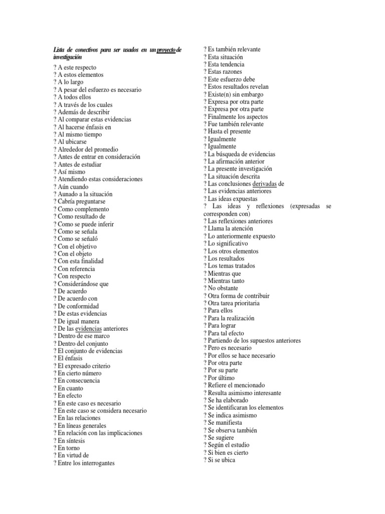 Lista de Conectivos | PDF | Adverbio | Gramática