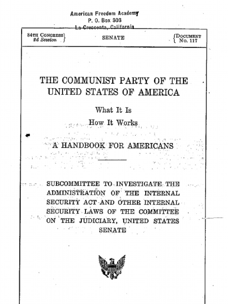 The Communist Party of United State of America PDF | PDF