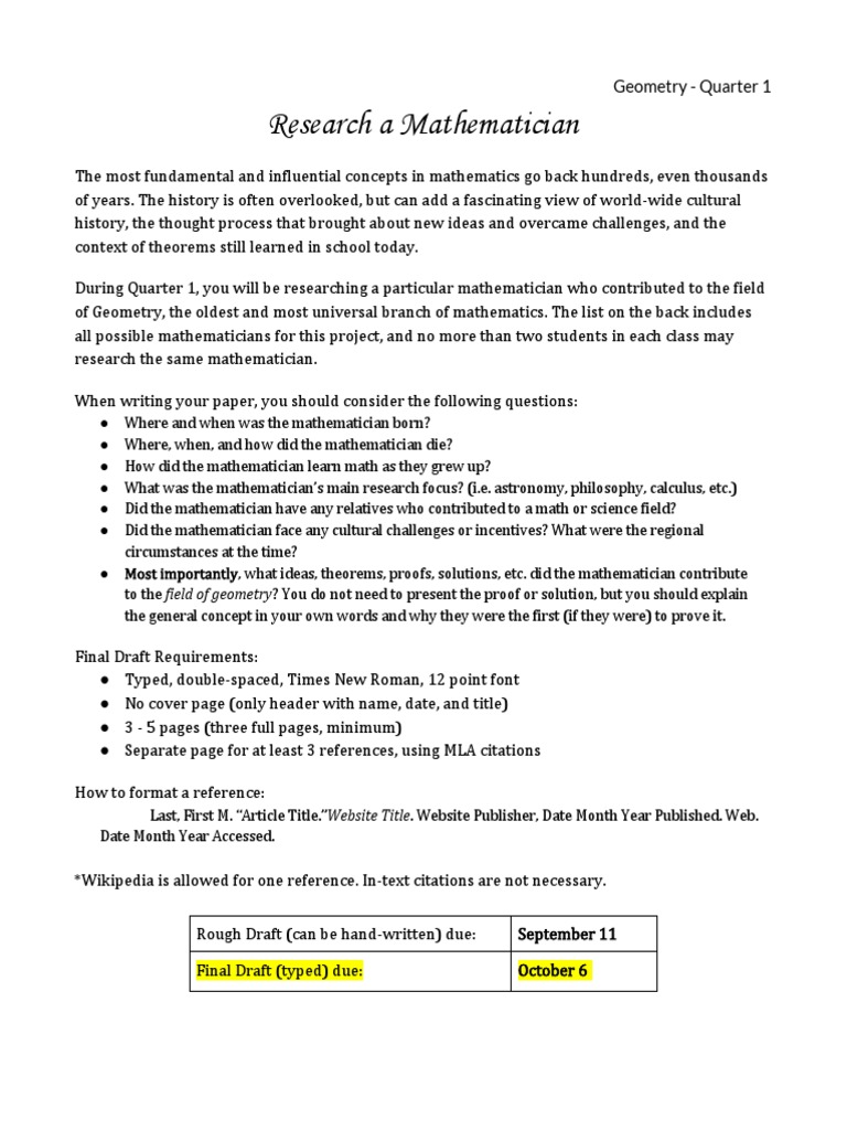 1 Research A Mathematician | PDF | Teaching Mathematics | Formalism ...