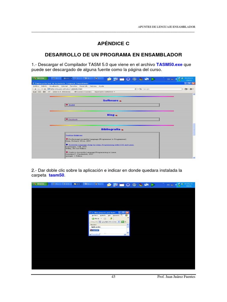 Programa en Ensamblador | PDF | Lenguaje ensamblador | Programa de computadora