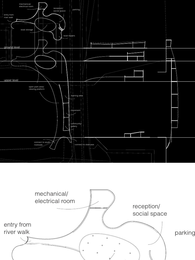 Ground Level: Reception/ Social Space Entry From River Walk Mechanical ...
