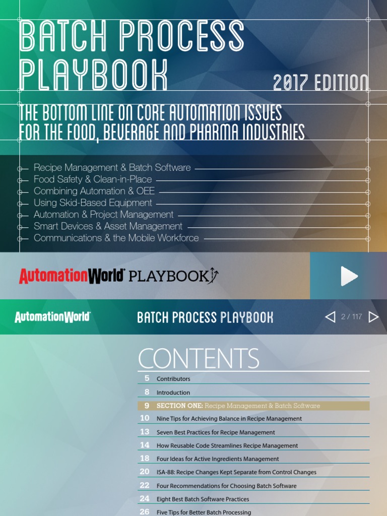 Best Practices and Emerging Trends for Batch Process Automation | PDF ...