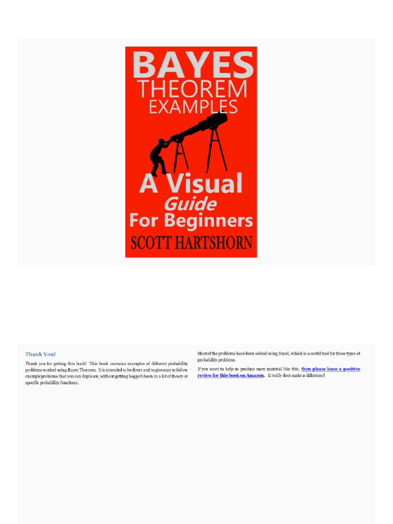 Bayes Theorem - A Visual Guide For Beginners | PDF