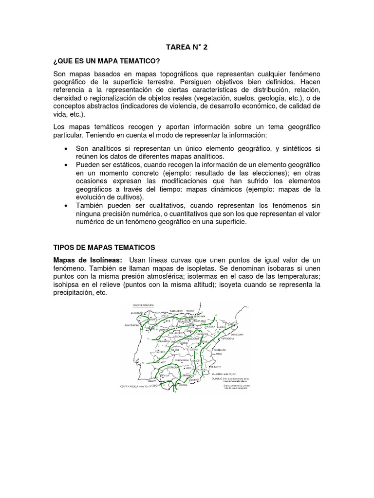 Que Es Un Mapa Tematico | PDF | Mapa | Terreno