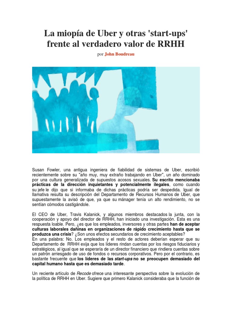 Caso RRHH PDF | PDF | Recursos humanos | Empresa de inicio