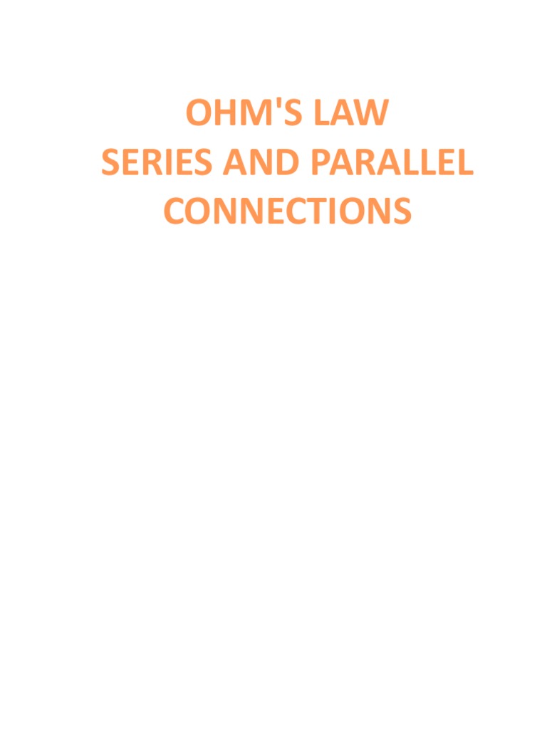 Series vs Parallel Circuit Basics | PDF | Series And Parallel Circuits ...