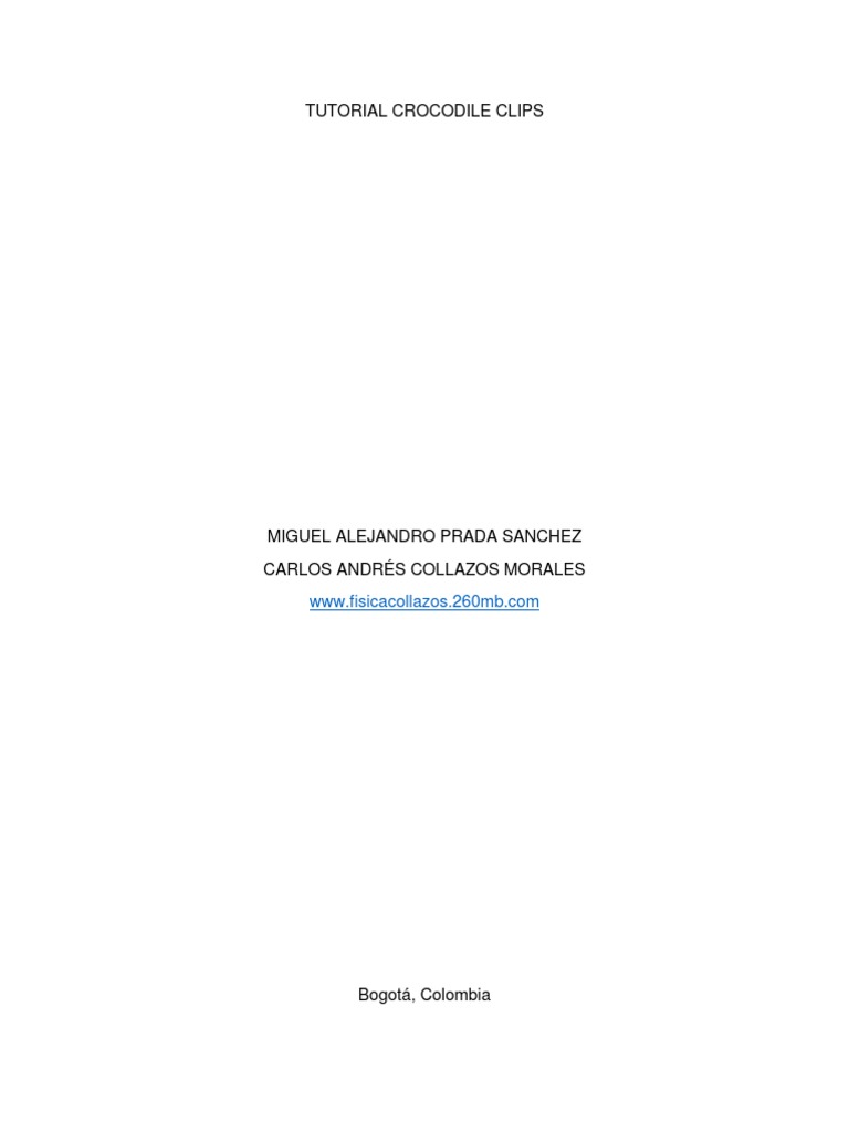 Tutorial Crocodile | Descargar gratis PDF | Condensador | Programa de computadora