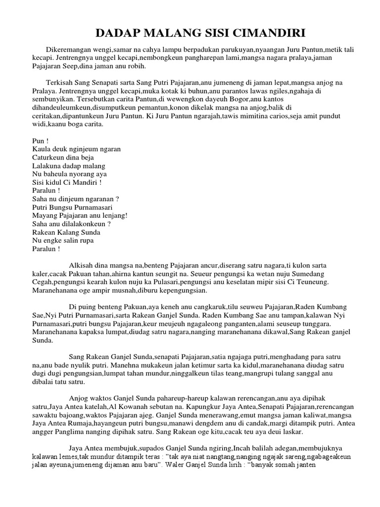 Pantun Sunda | PDF