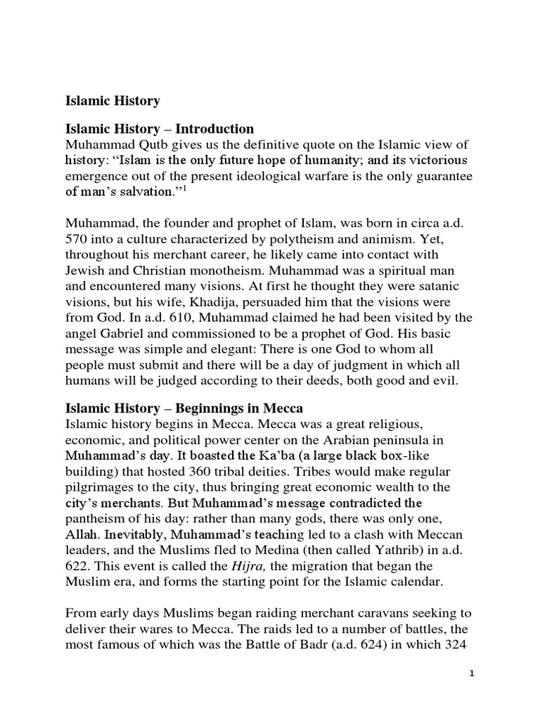 Islamic History | PDF | Sufism | Shia Islam