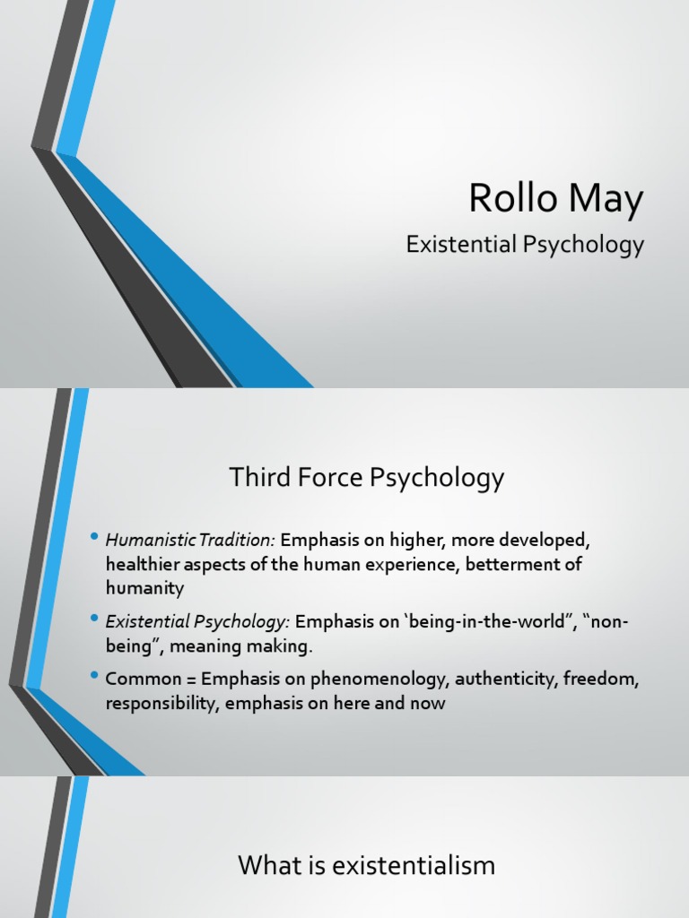 Rollo May | Existentialism | Free Will