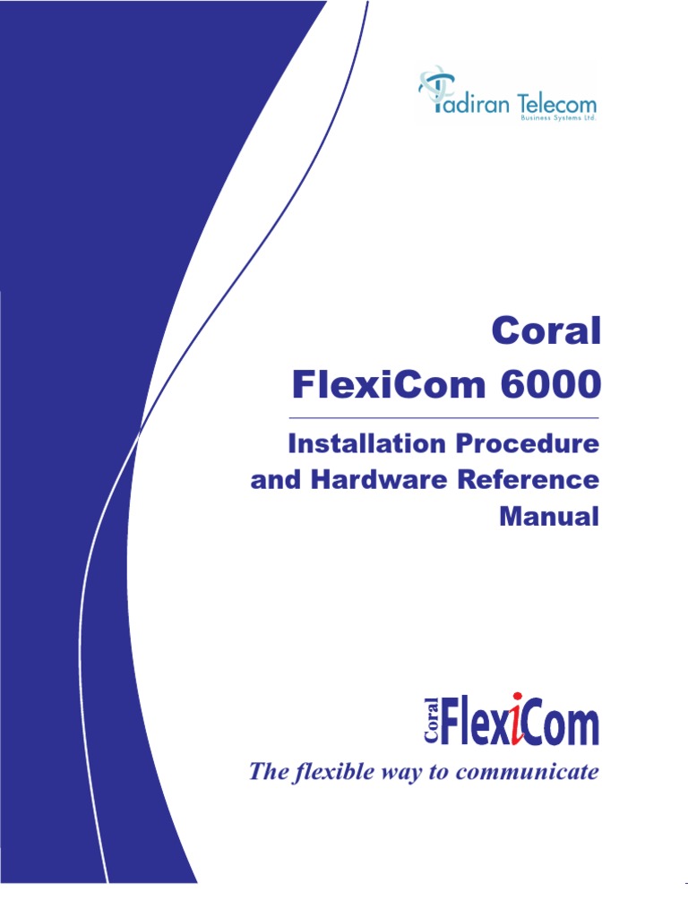 Coral 6000 Installation Manual | PDF | Electromagnetic Interference ...
