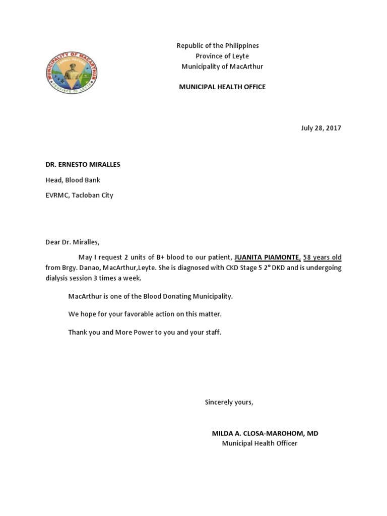 Blood Request Form - Exe | PDF