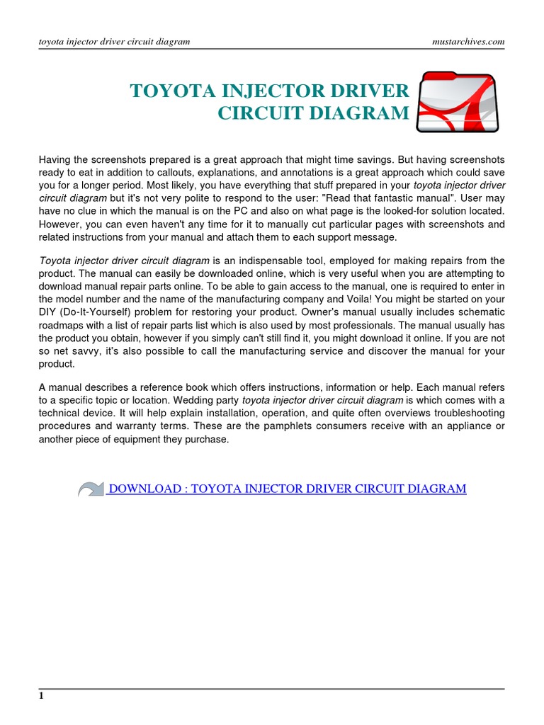 D96 Toyota Injector Driver Circuit Diagram PDF | PDF | Power Inverter ...
