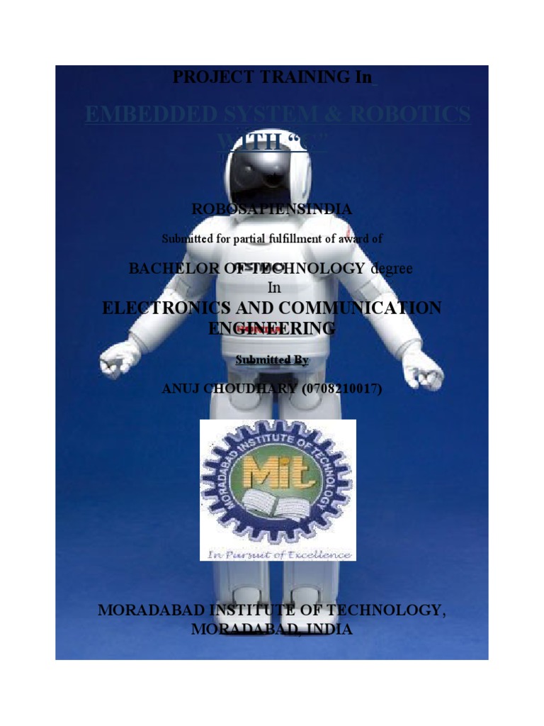 Embedded System & Robotics With "C ": Project Training in | PDF | Embedded System | Operating System
