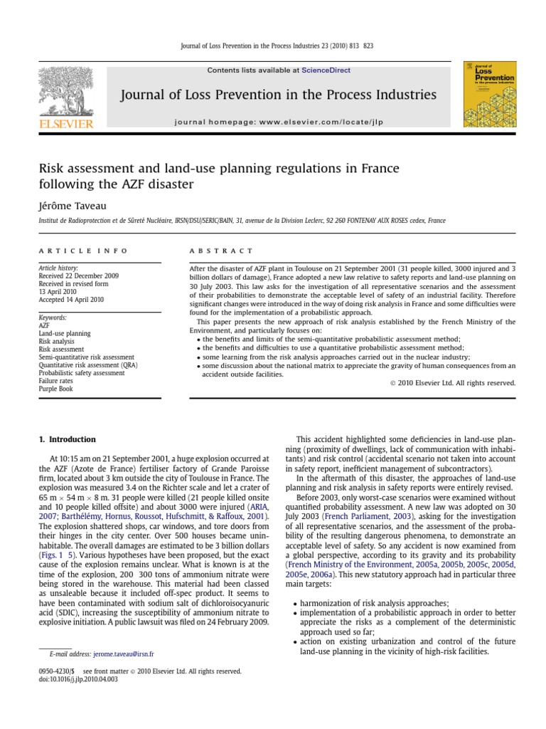 Journal of Loss Prevention in the Process Industries | Risk | Risk ...