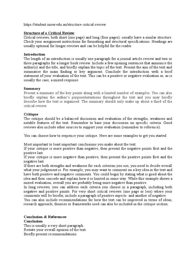 Sample Extracts Critical Review | Download Free PDF | Evaluation ...