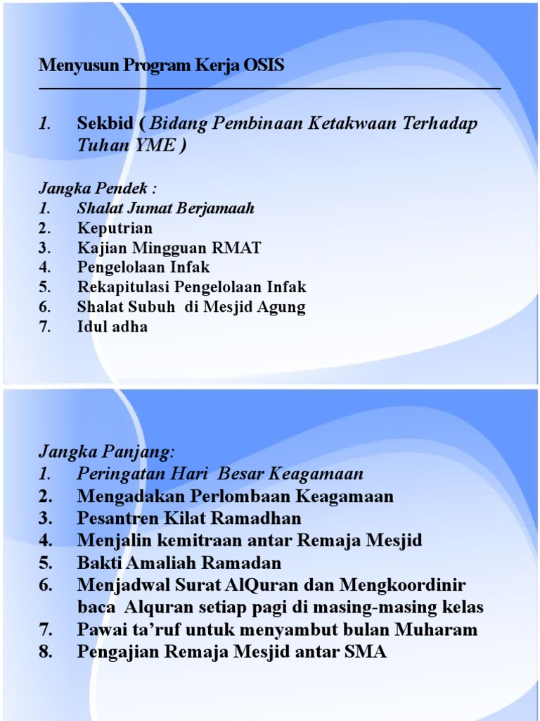 Menyusun Program Kerja | PDF | Karier & Perkembangan
