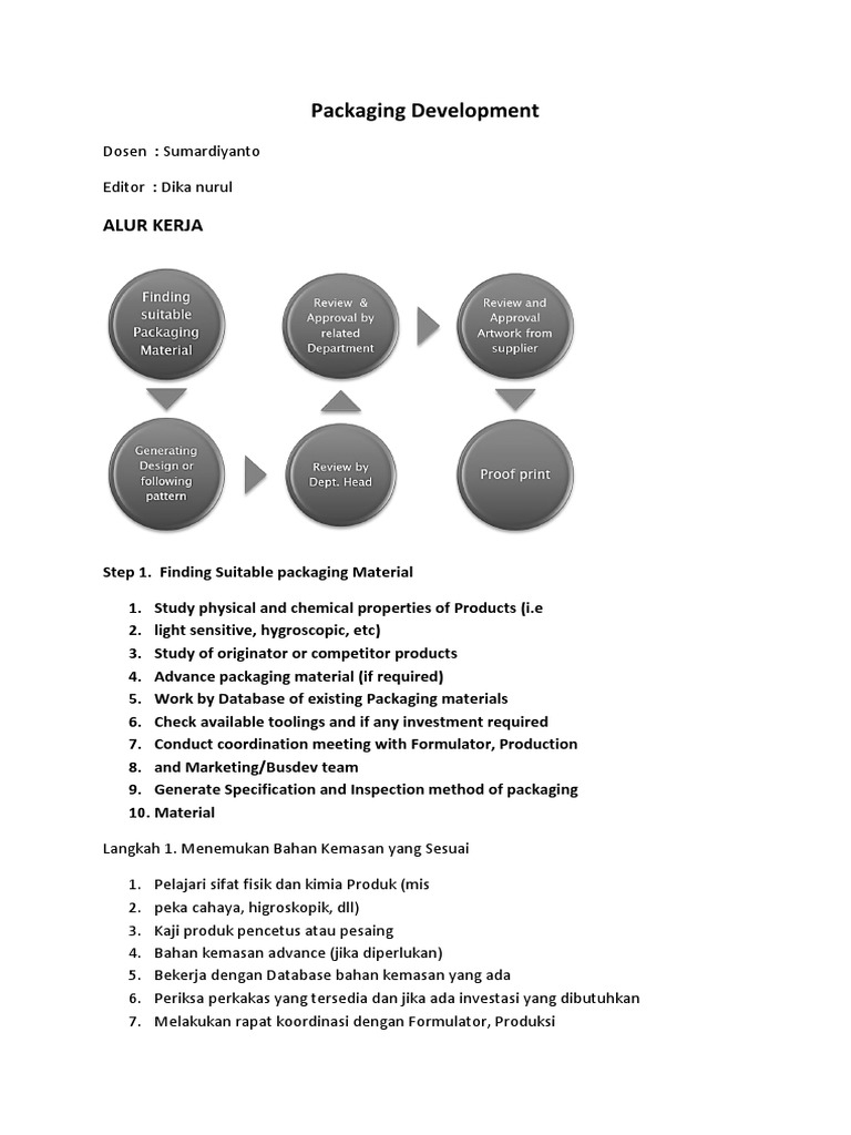Packaging Development | PDF | Komputasi dan Teknologi Informasi | Business