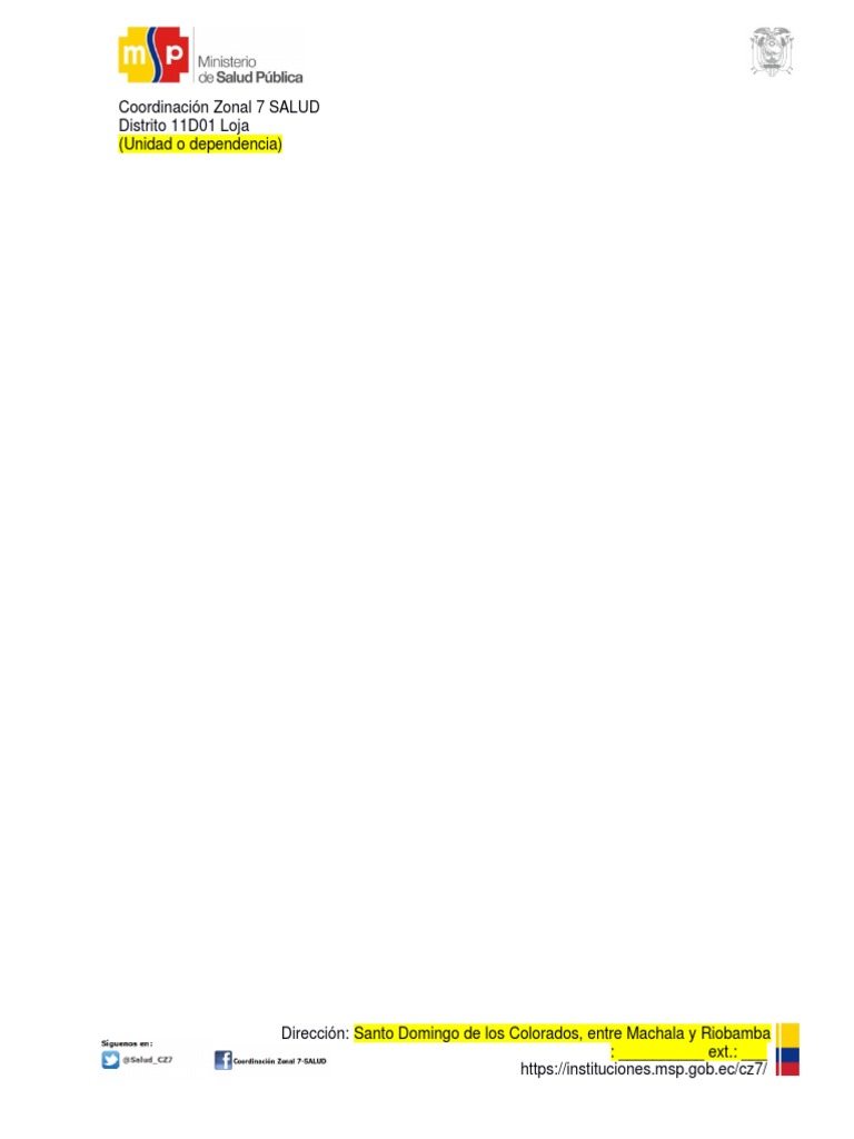 Hoja Membretada MSP | PDF