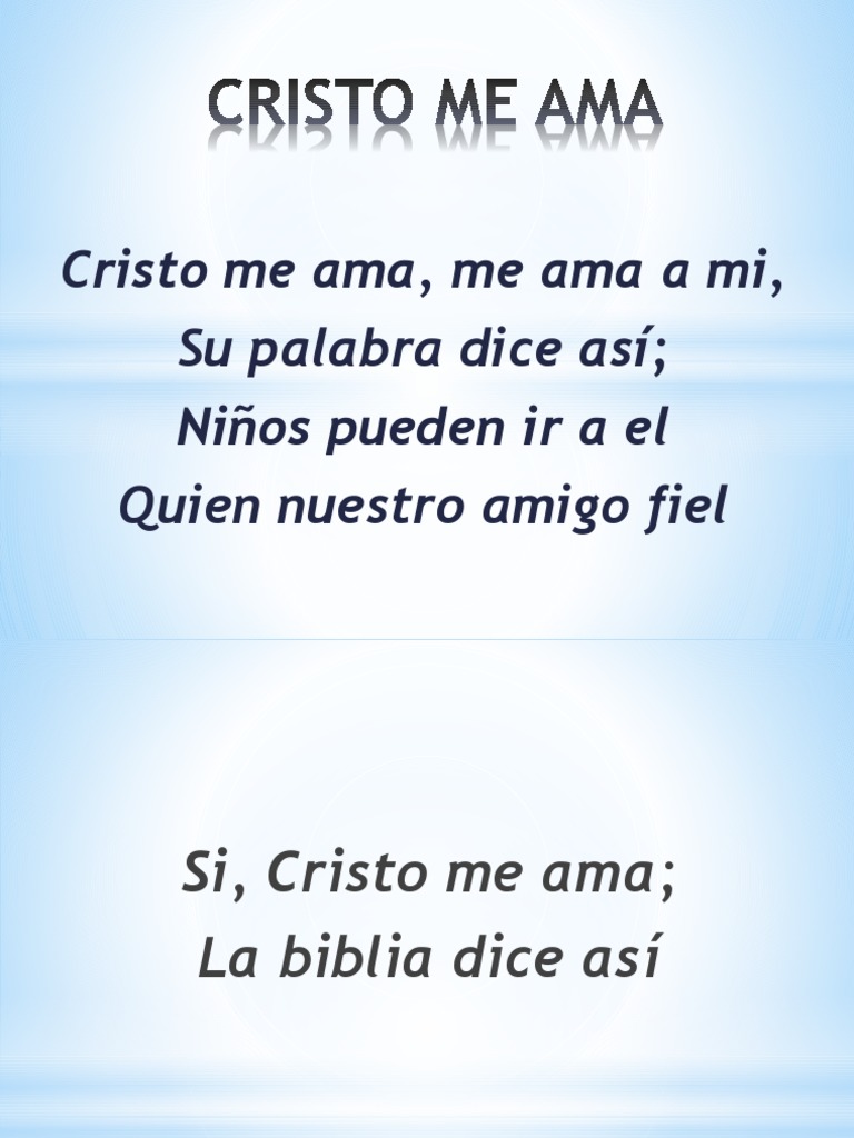 Cristo Me Ama | PDF