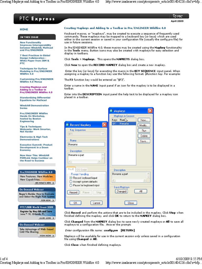 Creating Mapkeys and Adding.. | PDF | Icon (Computing) | Dialog Box