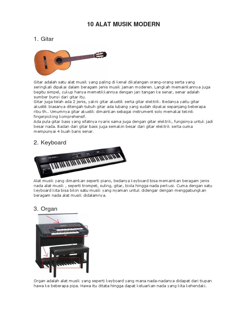 Jenis Jenis Alat Musik Modern Jenis Jenis Alat Musik Modern