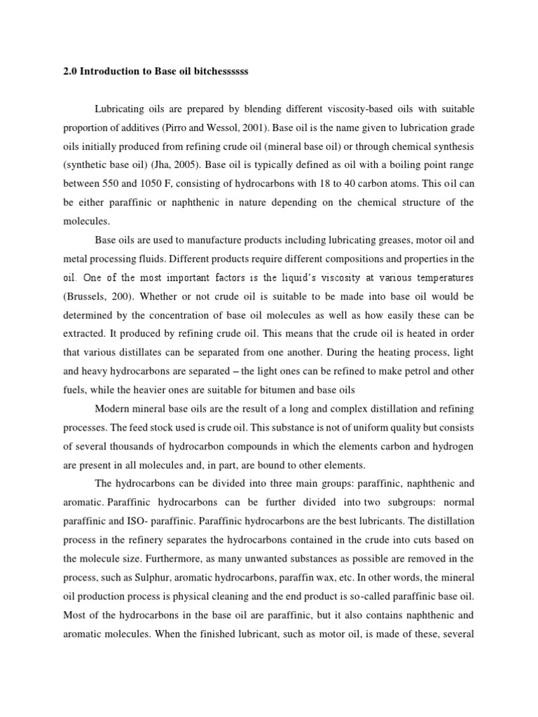 Overview of Group III Base Oils | PDF | Petroleum | Viscosity