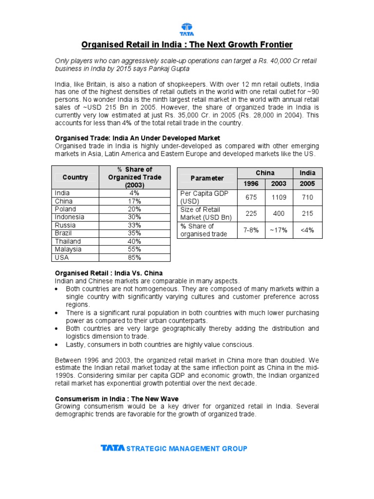 TSMG Tata Review-June 2006 | PDF | Private Label | Retail